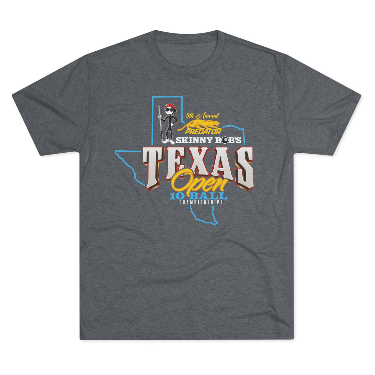 Texas Open 10-Ball Championships TShirt – Skinny Bob's Billiards